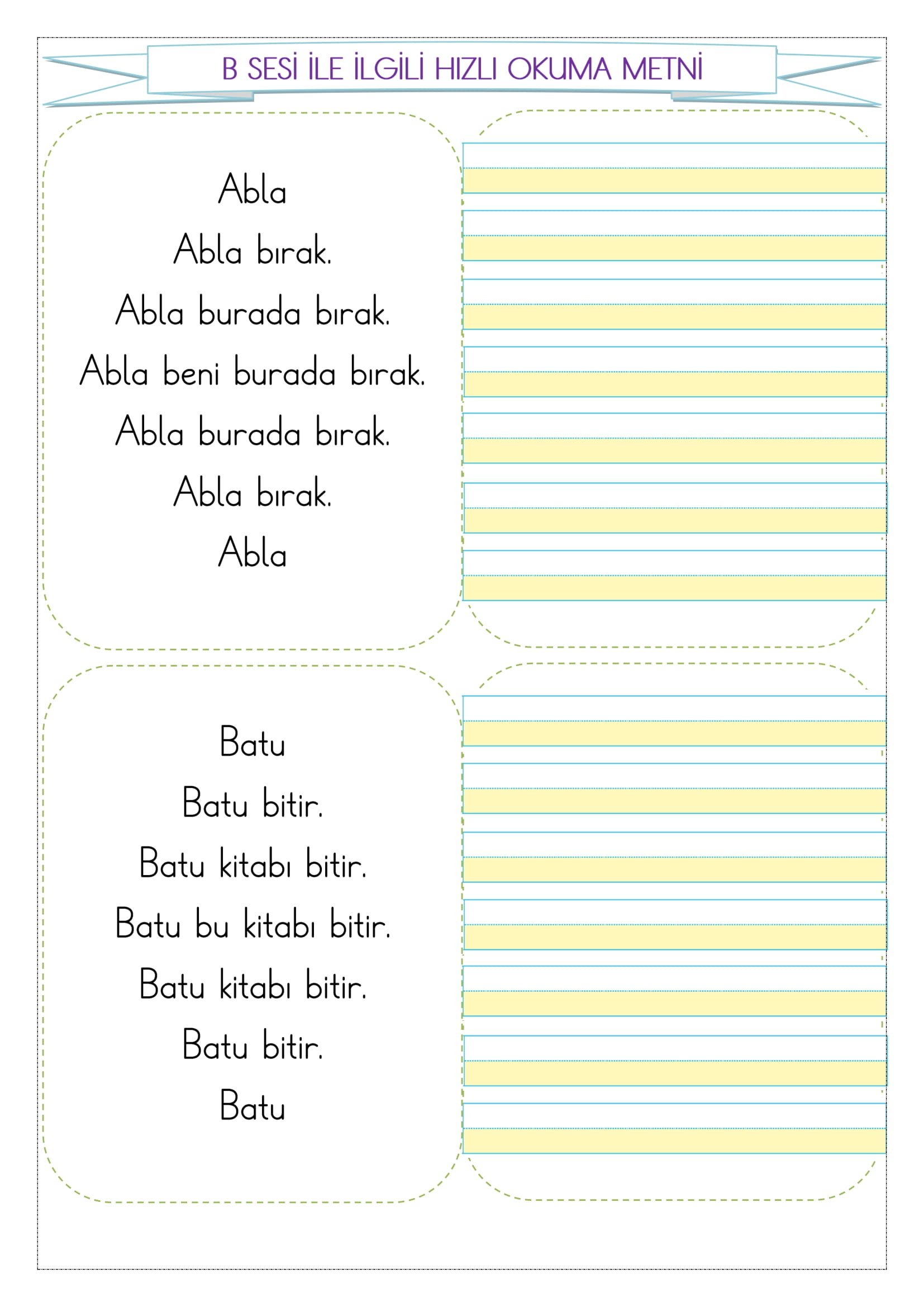 1 Sınıf İlk Okuma Yazma I ı Sesi Etkinlikleri Meb Ders